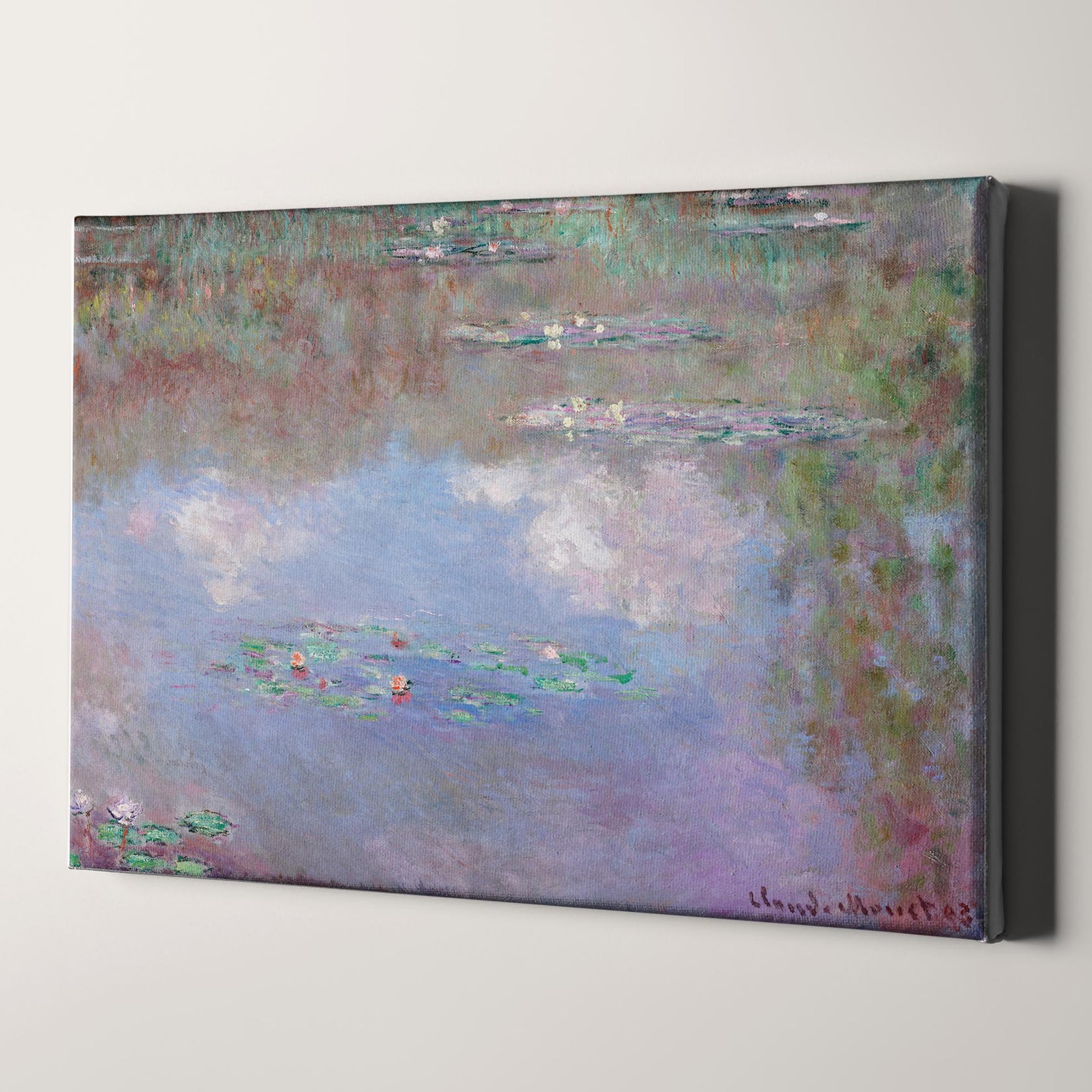 The Water Lily Pond by Claude Monet Canvas Wall Art Prints – Big Canvas ...