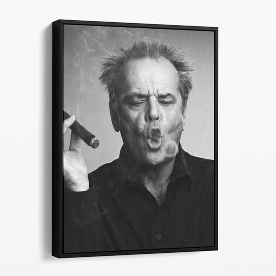 Jack Nicholson Smoking A Cigar Canvas Wall Art Prints – Big Canvas Art ...