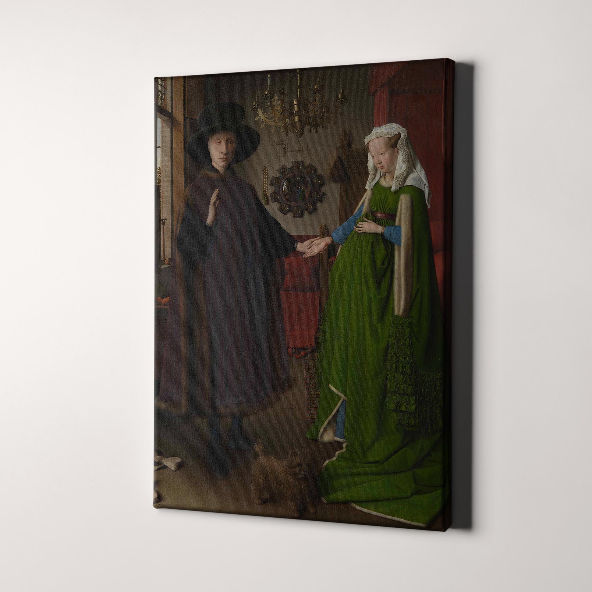 Giovanni Arnolfini and his Wife by Jan Van Eyck Canvas Wall Art Prints ...
