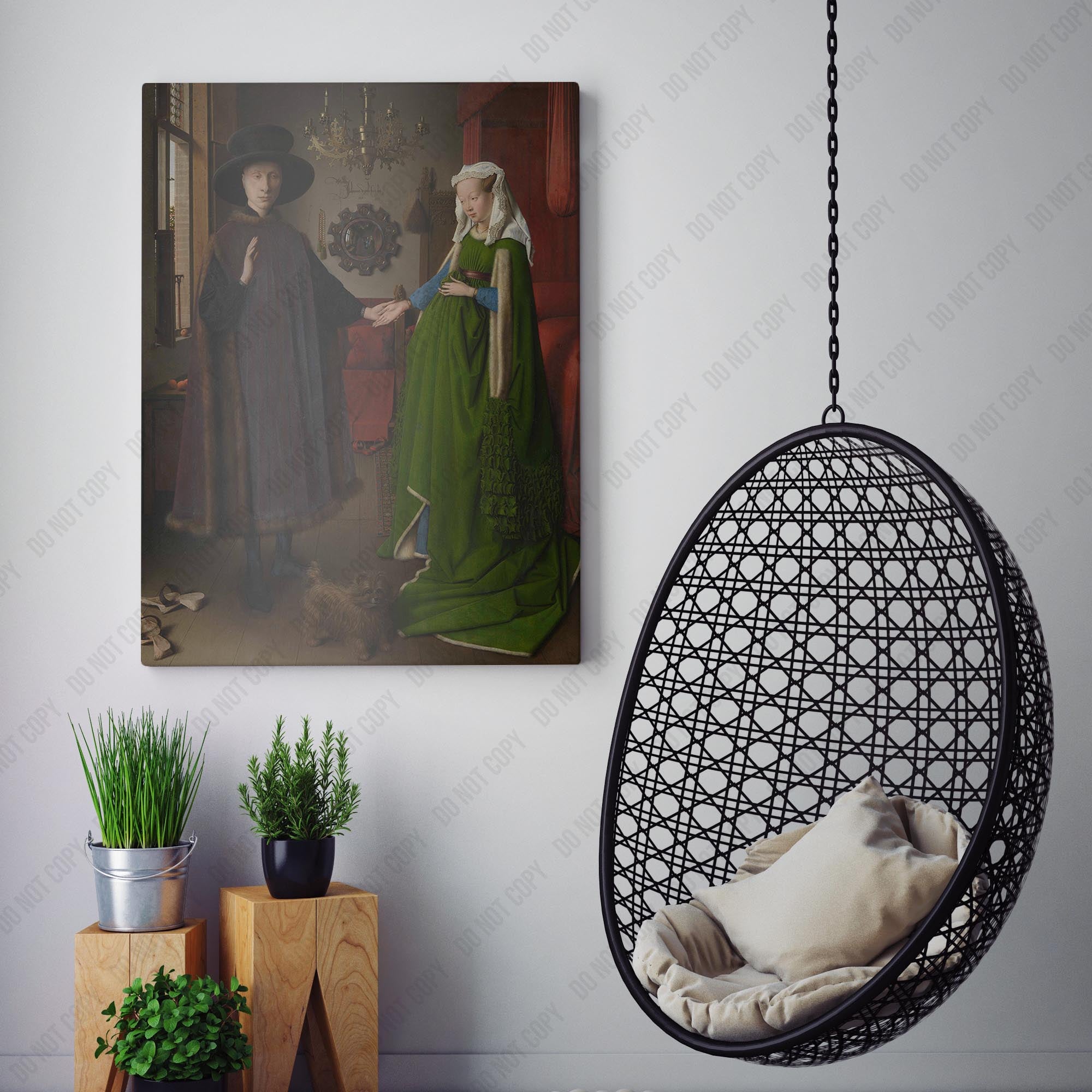 Giovanni Arnolfini and his Wife by Jan Van Eyck Canvas Wall Art Prints ...