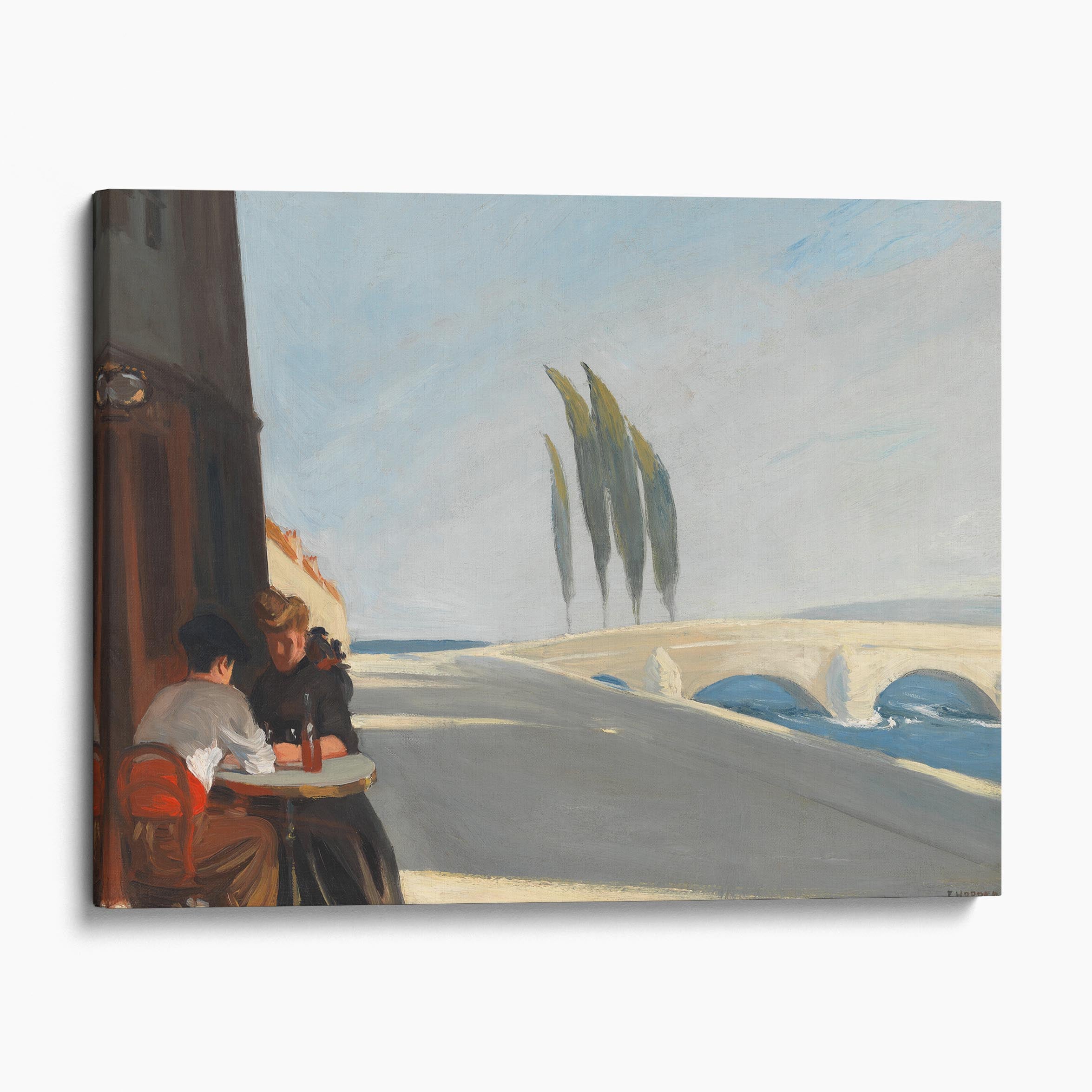 Le Bistro 1909 by Edward Hopper Canvas Wall Art Prints – Big Canvas Art ...