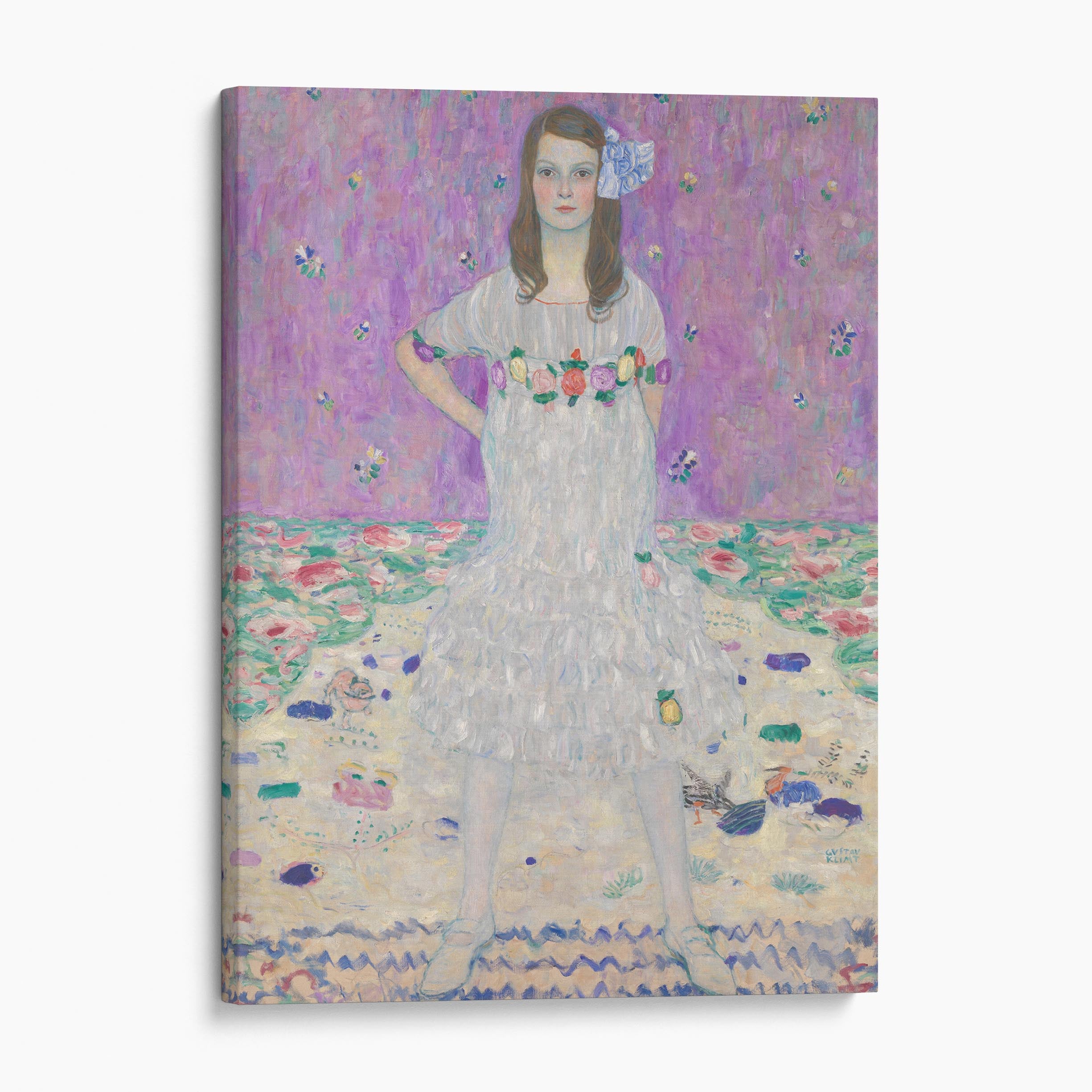 Portrait of Mada Primavesi by Gustav Klimt Canvas Wall Art Prints – Big ...