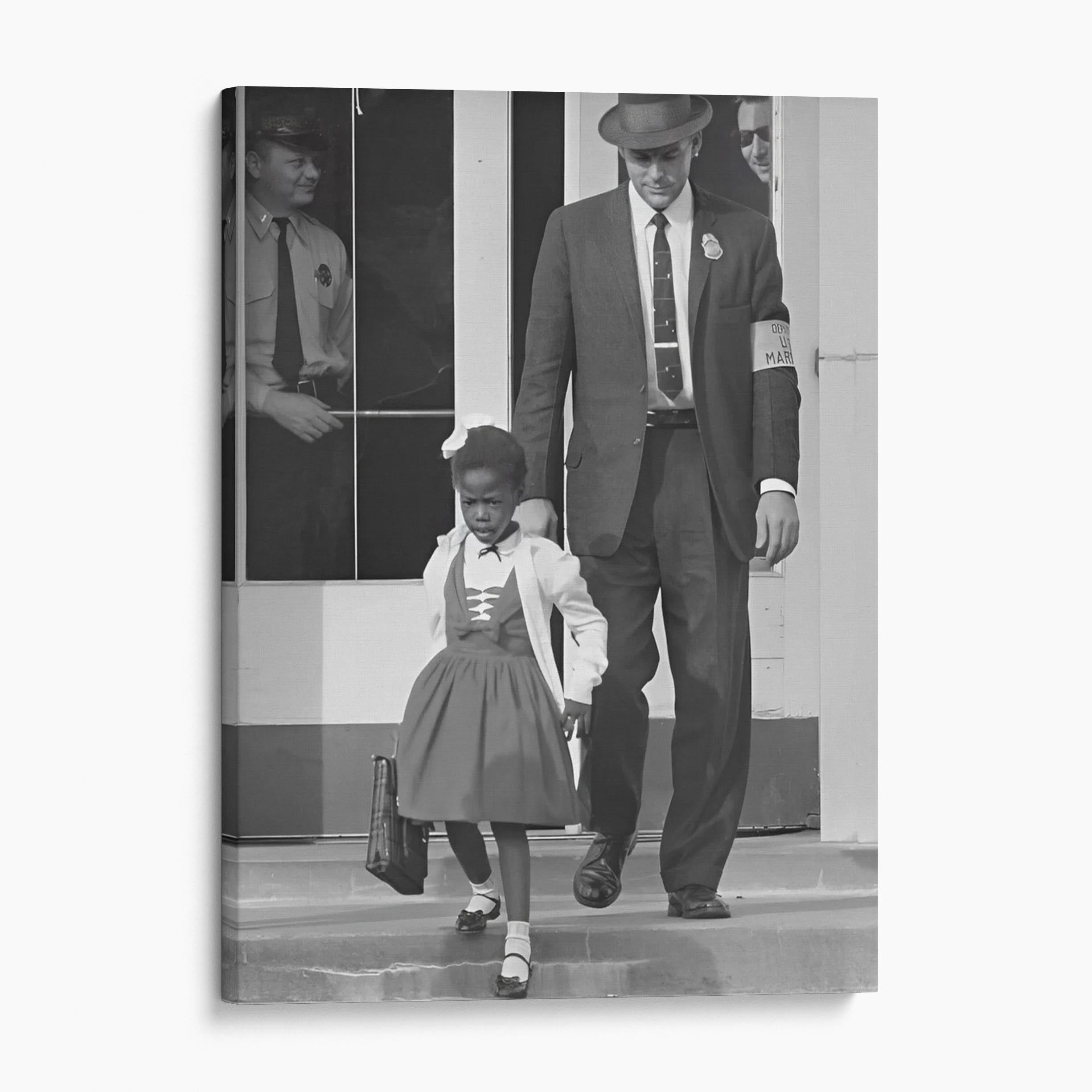 Ruby Bridges Walks To School - Civil Rights 1960s Canvas Wall Art ...