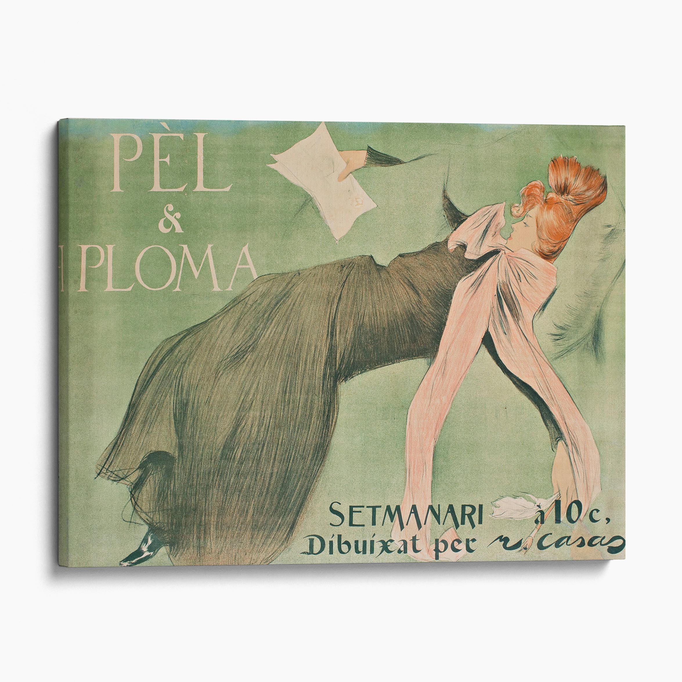 Pel and Ploma Decadent Young Woman After The Dance Canvas Wall Art ...