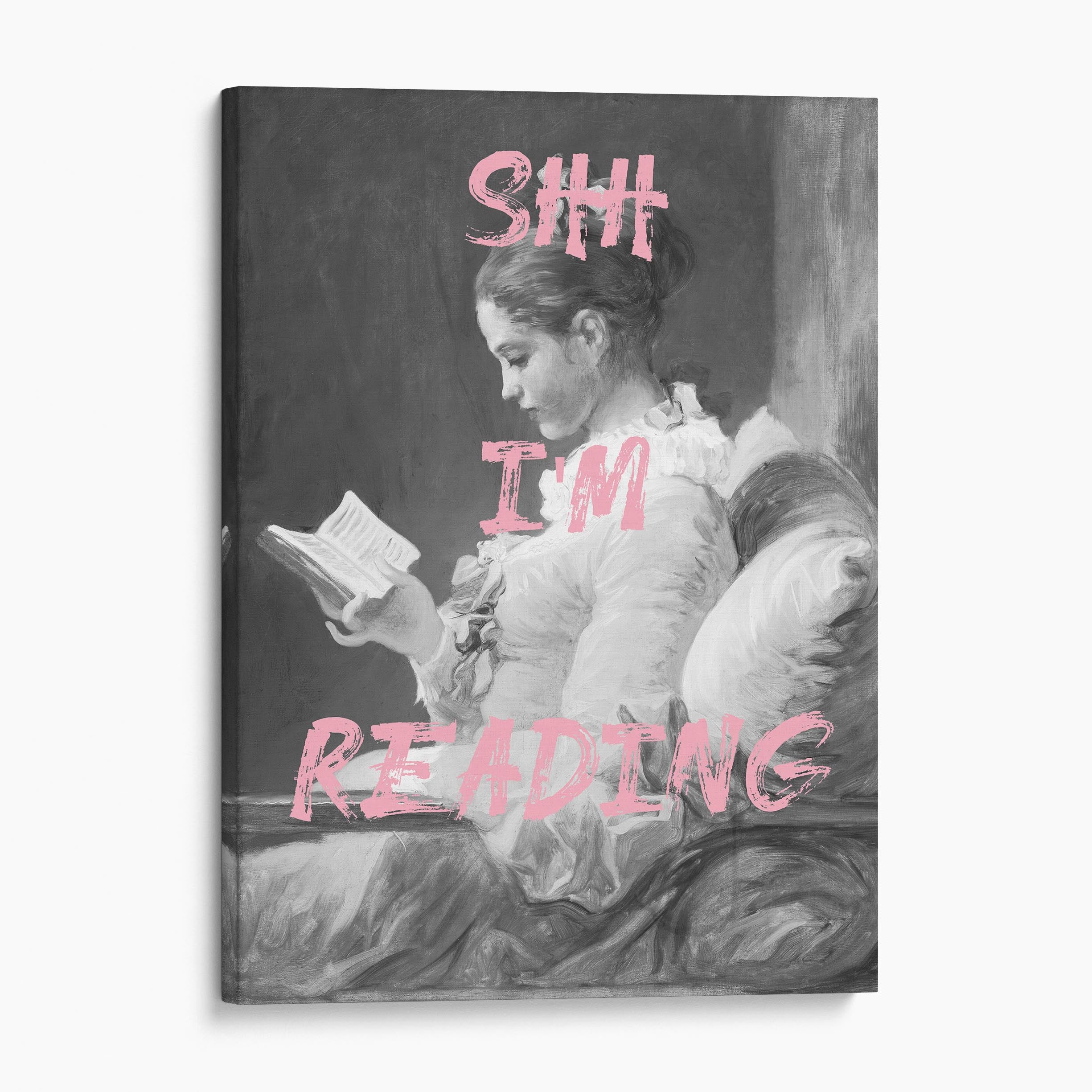 Shh I'm Reading Canvas Wall Art Prints – Big Canvas Art Prints
