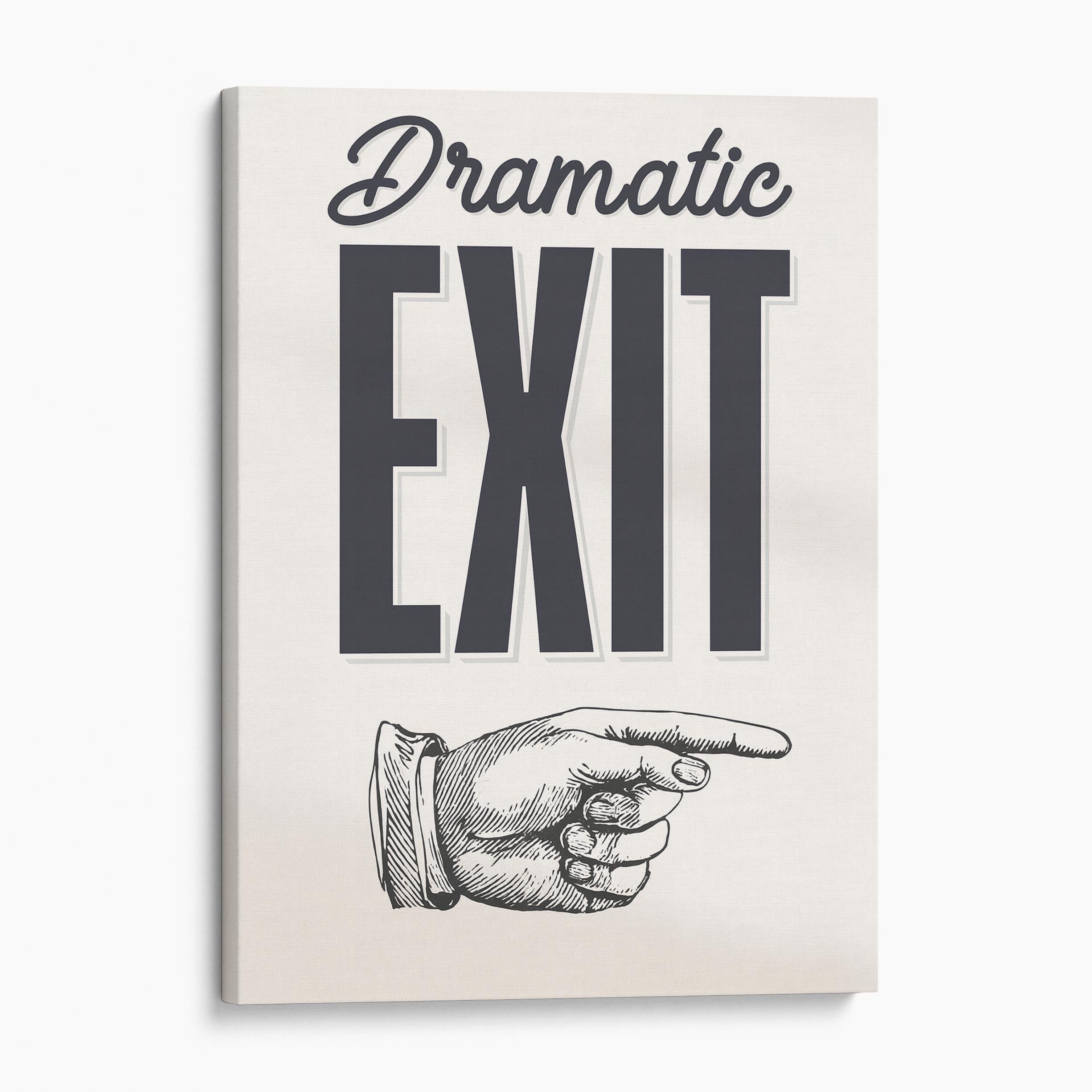 Dramatic Exit Sign Canvas Wall Art Prints – Big Canvas Art Prints