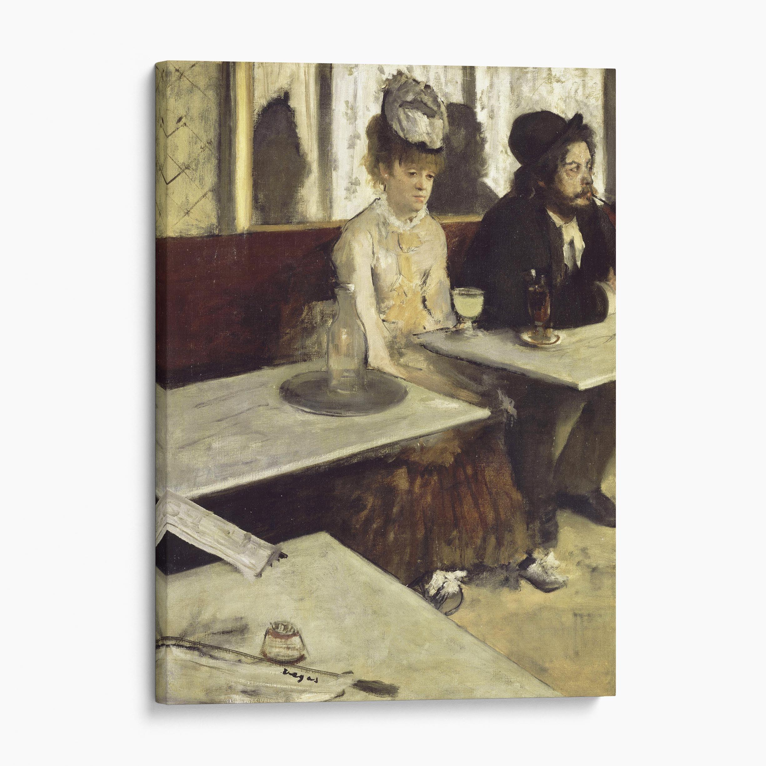 In a Cafe, or The Absinthe - L’Absinthe by Edgar Degas Canvas Wall Art ...