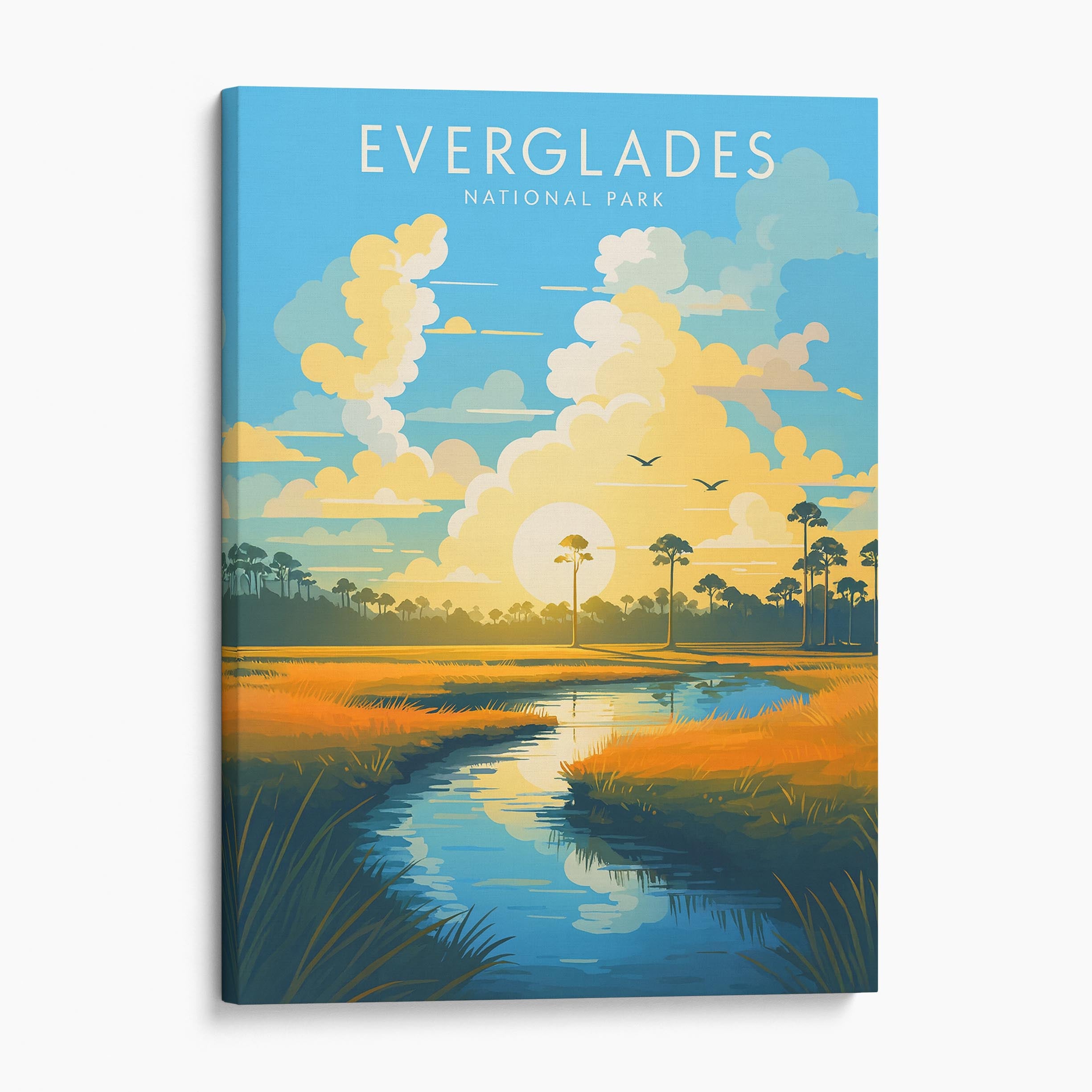 Everglades Florida Travel Poster Canvas Wall Art Prints – Big Canvas ...