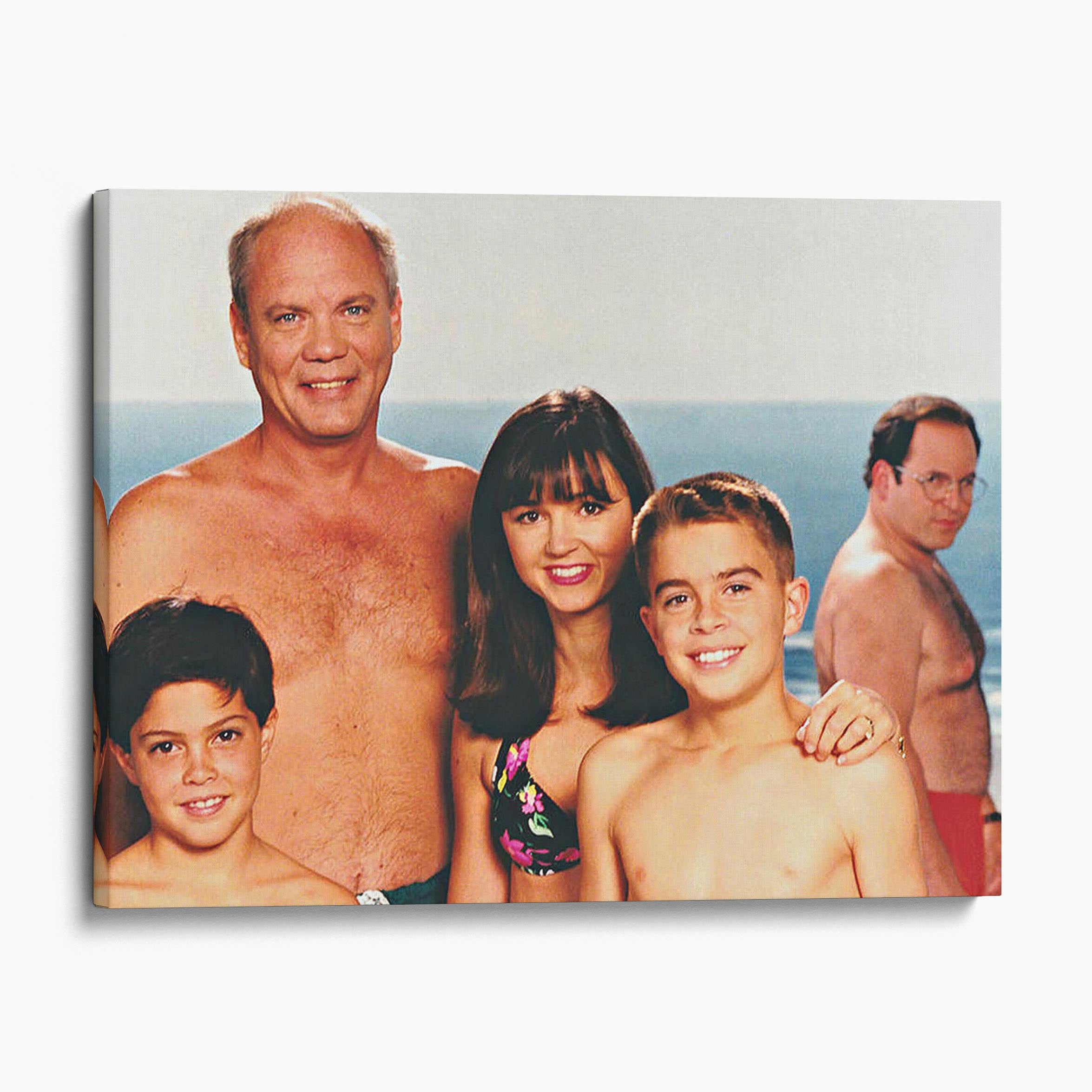 Seinfeld Kruger Family Beach Photo Canvas Wall Art Prints – Big Canvas ...