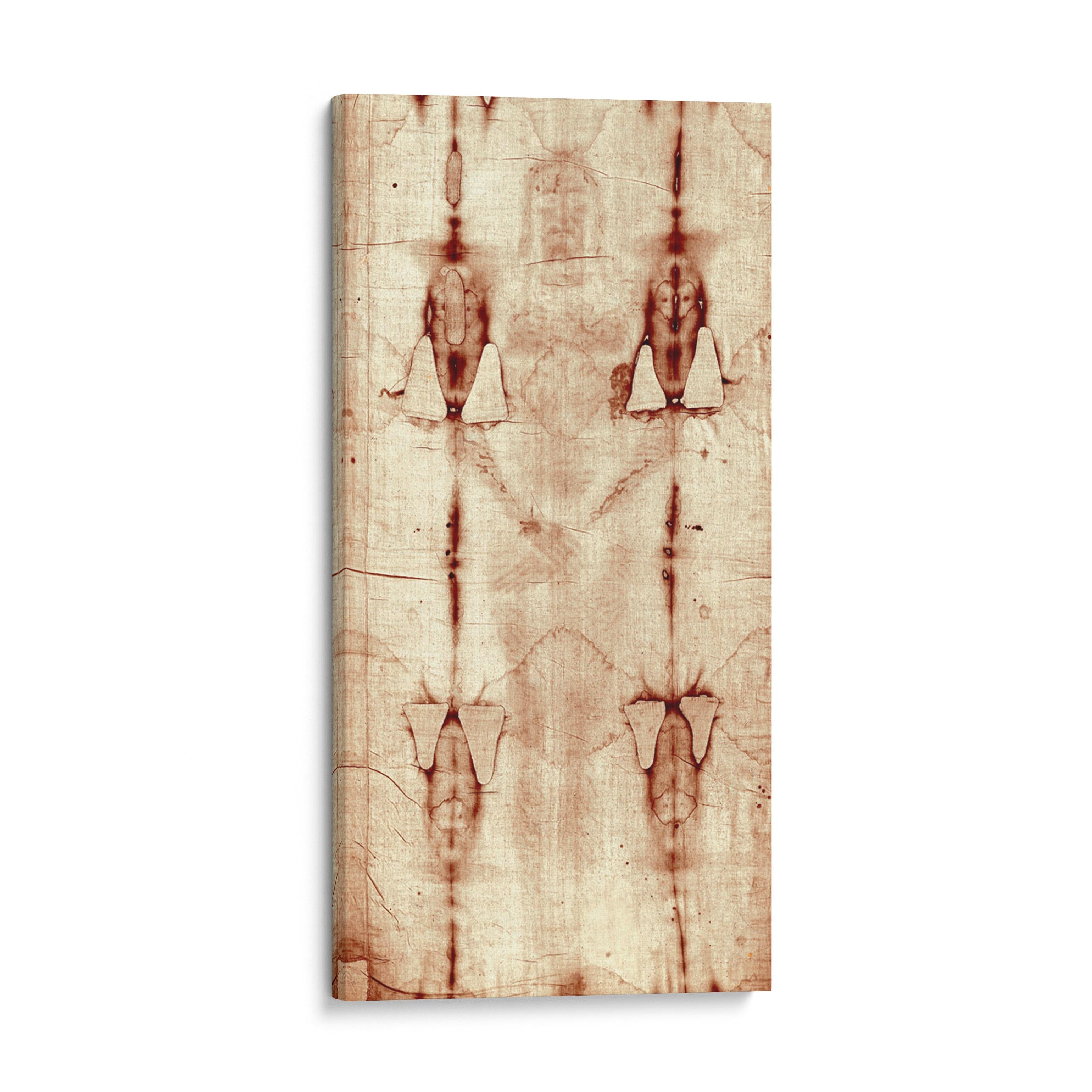 The Shroud of Turin Face And Body of Jesus Christ Canvas Wall Art ...